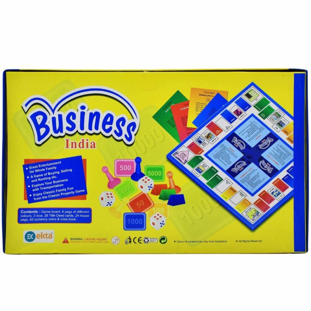 Ekta Business India Board Game – JUNIOR SHOP.in
